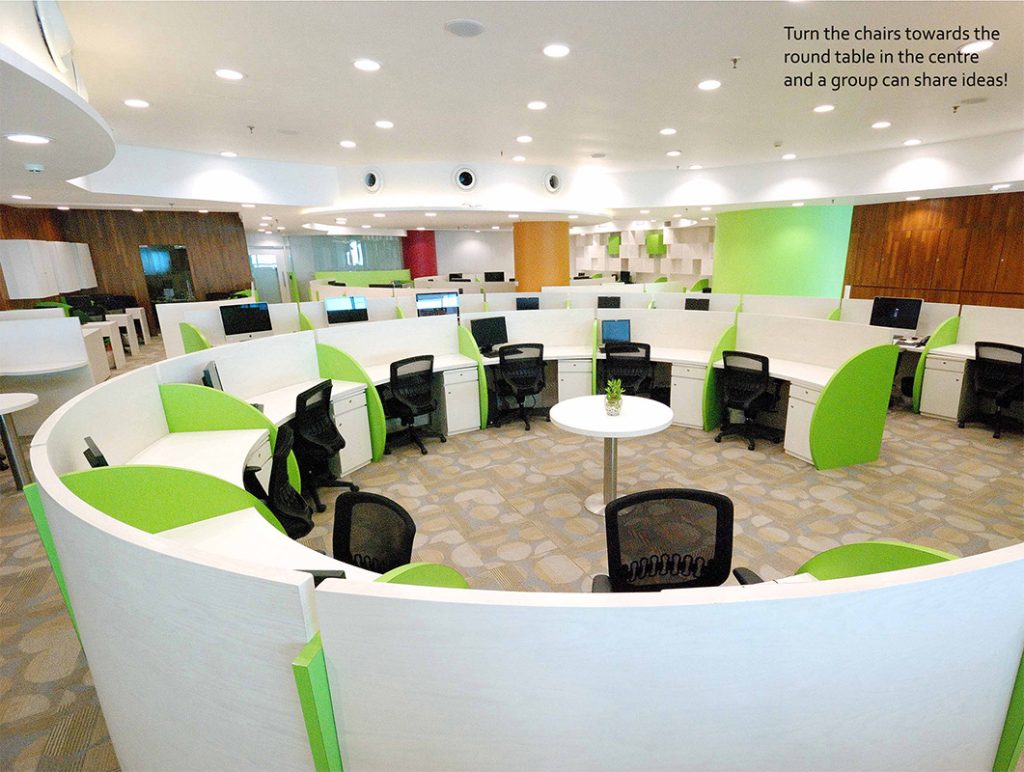 C shaped partition workstation – Welltuch